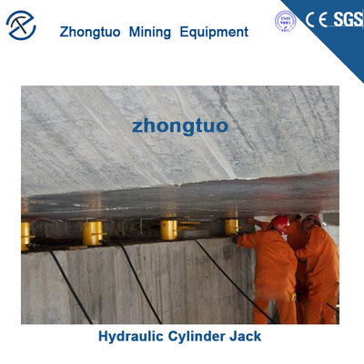 Flat Jack Lock Nut Cylinder|A portable hydraulic jacking jack for bridge replacement rubber production