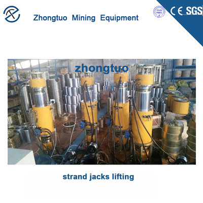hydraulic strand jack system|Strand jacking is pre-fabricated building sections are carefully lifted and precisely place