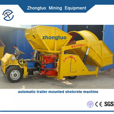 Automatic feeding shotcreting machine|The vehicle two units for dry concrete shotcrete shotcrete tunnel operation
