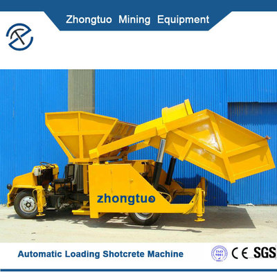 Automatic feeding shotcreting machine|The vehicle two units for dry concrete shotcrete shotcrete tunnel operation