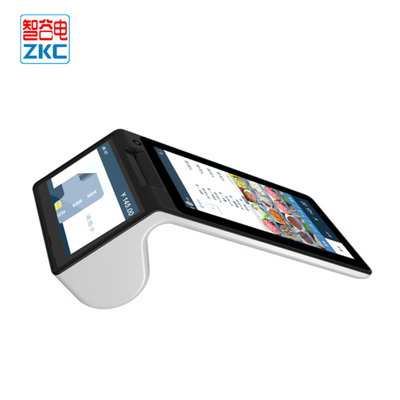 7 inch mobile Android pos terminal with thermal printer barcode handheld smart POS