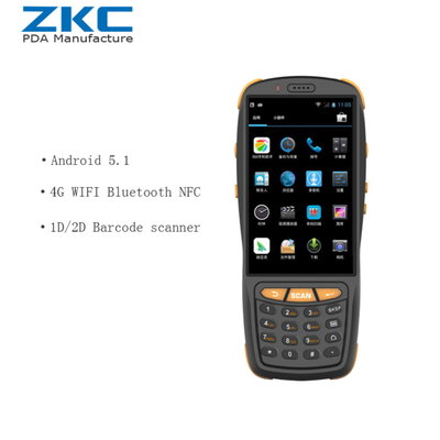 PDAs Handheld 4G Wifi android5.1touch 1D/2D barcode scanner NFC industrial PDA