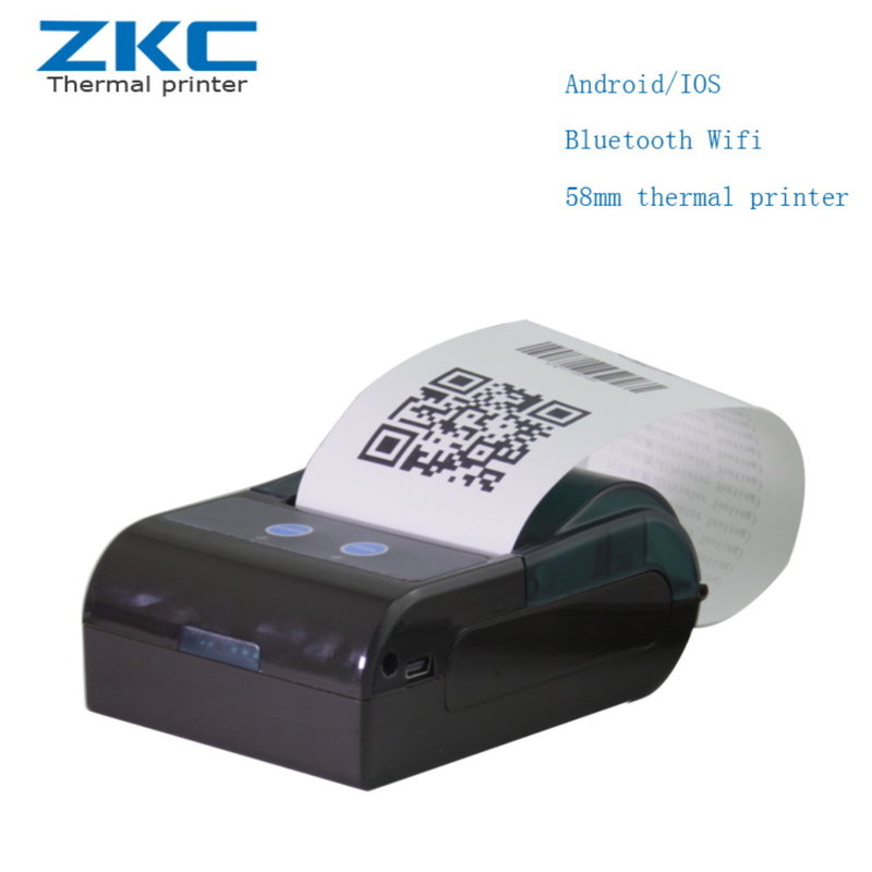 Pocket Smart Wireless Bluetooth 58mm Thermal Printer Portable Mini Photo Printer for iOS and Android Smartphone