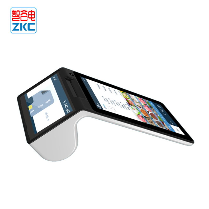 7 inch mobile Android pos terminal with thermal printer barcode handheld smart POS