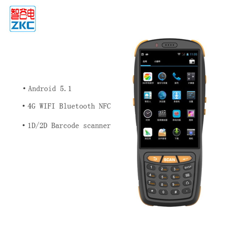 Industrial Handheld Android contactless smart card reader ,RFID Reader with display 4G wireless PDA wifi bluetooth