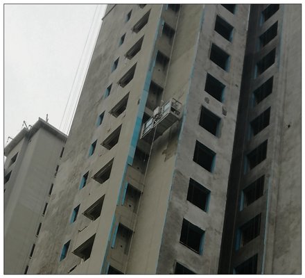 China Aluminium 6 meters 630kg ZLP630 modular suspended platform for building cleaning supplier