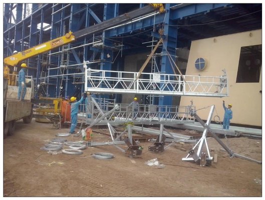 China electric cradle exporter building plastering temporary ZLP630 suspended platform supplier