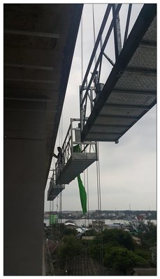 Building cleaning galvanized steel suspended platform ZLP800 in China supplier
