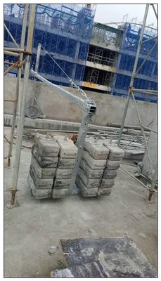 Painting steel ZLP800 suspended rope platform in India for building maintenance supplier