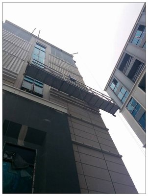 7.5 meters 800kg aluminium temporary gondola in Malaysia for building cleaning supplier