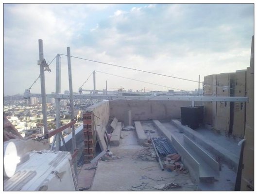 Aluminium 7.5 meters motorized temporary gondola ZLP800 in Philippines supplier