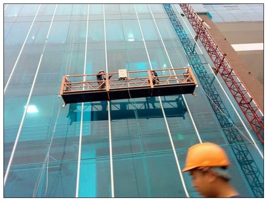 7.5 meters 800kg India  steel suspended rope platform for building maintenance supplier