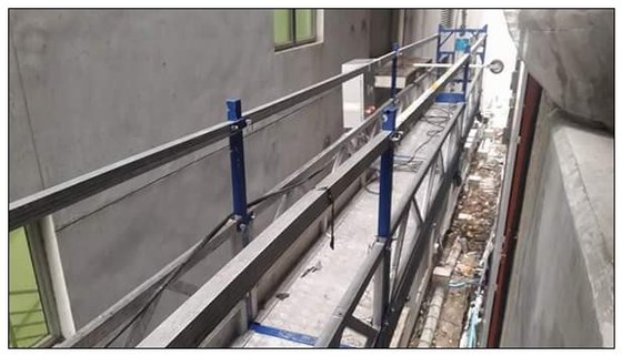 Building maintenance galvanized steel suspended working platform ZLP800 supplier