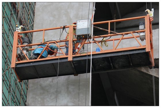 Electric scaffolding building facade maintenance hoist suspended platform for sale supplier