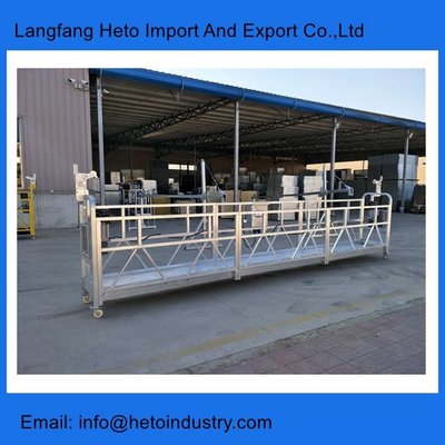 Building maintenance galvanized steel ZLP series temporary suspended platform in China supplier