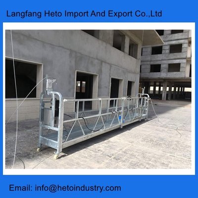 India steel ZLP800 7.5 meters electric wire rope suspended working platform supplier
