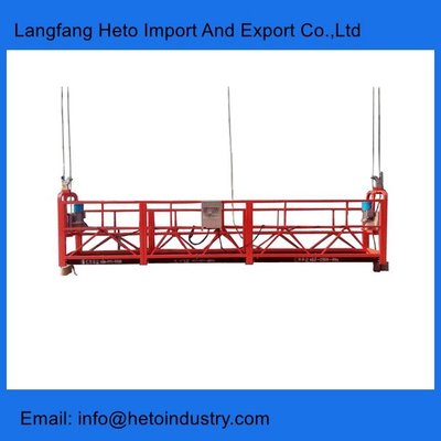 Vietnam 2 meters aluminium temporary suspended platform gondola for building maintenance unit supplier