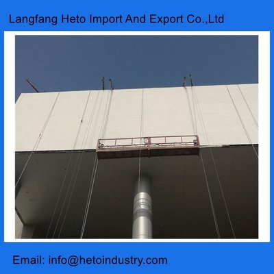 ZLP800 electric rope lifting cradle building cleaning steel suspended platform for construction supplier