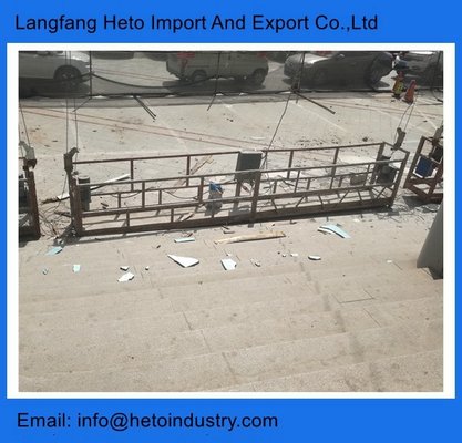 Cambodia 2 meters aluminium temporary suspended platform gondola for building maintenance unit supplier