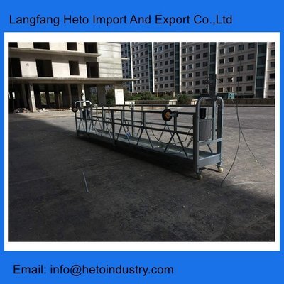 India steel ZLP800 7.5 meters 8.6mm wire rope suspended working platform supplier