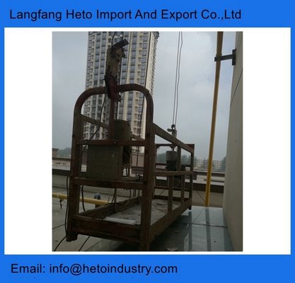Aluminium ZLP630 6 meters 630kg temporary suspended platform for building maintenance supplier
