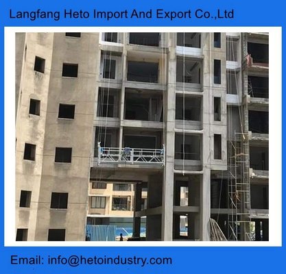 Aluminium ZLP630 6 meters 630kg temporary suspended platform for building maintenance supplier