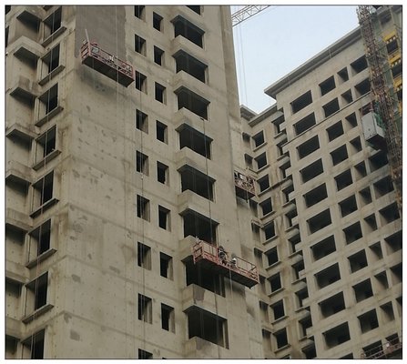 Aluminium 6 meters 630kg ZLP630 modular suspended platform systems for building cleaning supplier