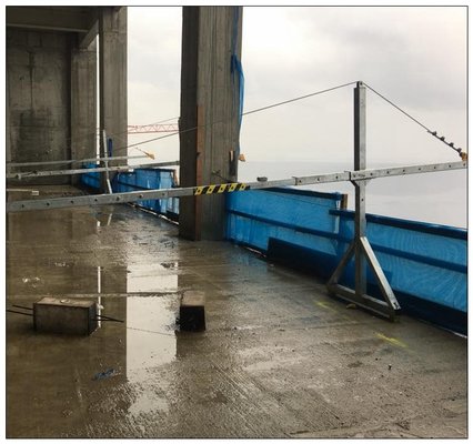 Painting steel 6 meters 630kg ZLP630 suspended access platform for building cleaning supplier