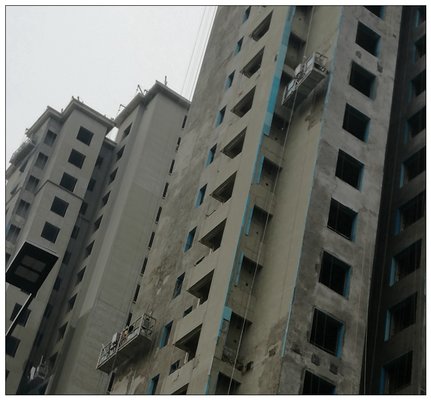Indonesia 6 meters 630kg ZLP630 temporary suspended platform for BMU supplier