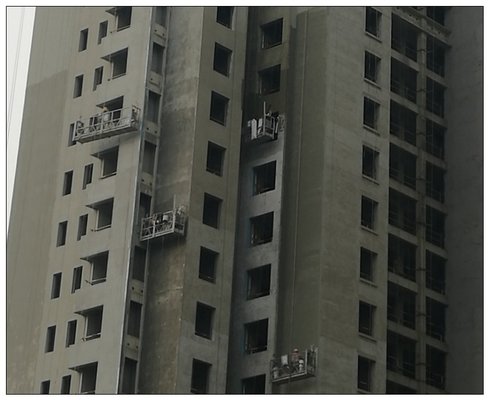 Indonesia galvanized steel 6 meters ZLP630 motorized temporary gondola for building cleaning supplier
