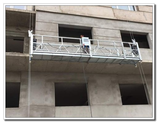 Galvanized steel 6 meters ZLP630 suspended gondola system for cleaning supplier