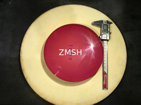 Ti+ doped Al2O3 crystal  ruby sapphire glass lens by customized size shape