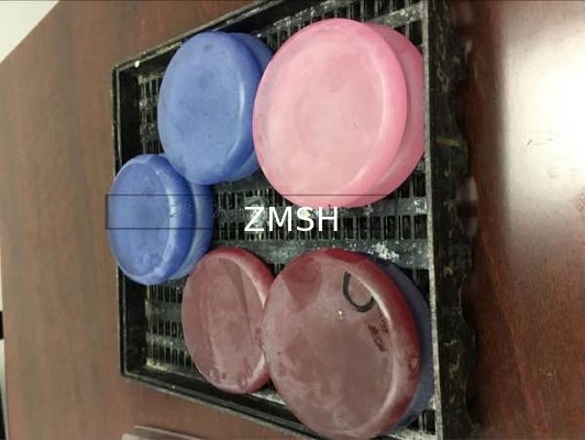 Ti+ Al2O3 sapphire crystal raw lens ,raw Titanium doped Sapphire color sapphire wrist watch glass lens