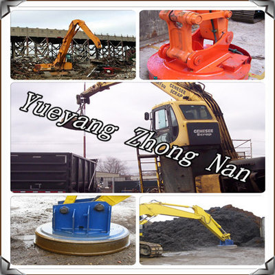 High Frequency Excavator Lifting Magnet for Normal Temperature Steel Scraps MW-130L/1-75W
