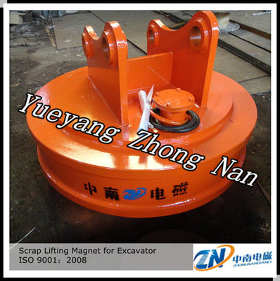 Excavator Using Electromagnetic Lifter