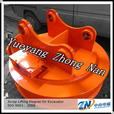 500mm-dia excavator using electromagnet