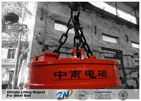 Complete set of 600 mm-dia Circular Lifting Electromagnet for Steel Ball