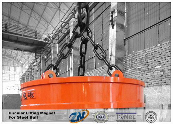 Complete set of 700 mm-dia Circular Lifting Electromagnet for Steel Ball