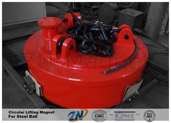 Complete set of 700 mm-dia Circular Lifting Electromagnet for Steel Ball