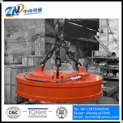 Circular Steel Scrap Lifting Magnet with 900 mm Diameter MW5-90L/1