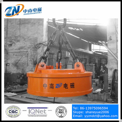 Circular Steel Scrap Lifting Magnet with 900 mm Diameter MW5-90L/1