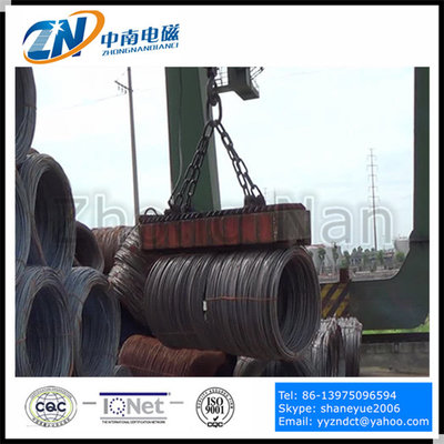 Rectangular Lifting Electromagnet with Special Magnetic Pole for Wire Coil Rod MW19-54072L/1