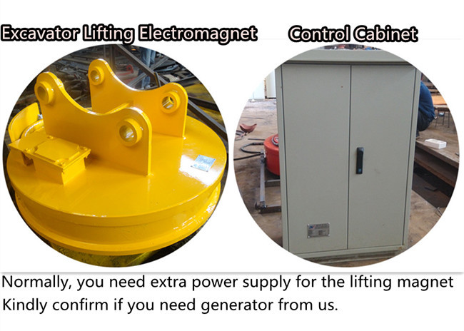 1500mm Diameter Circular Magnetic Lifter for Excavator Installation