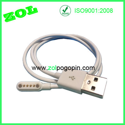 ZOL 4 Pins Pogo Pin Cable Black and White Color Available