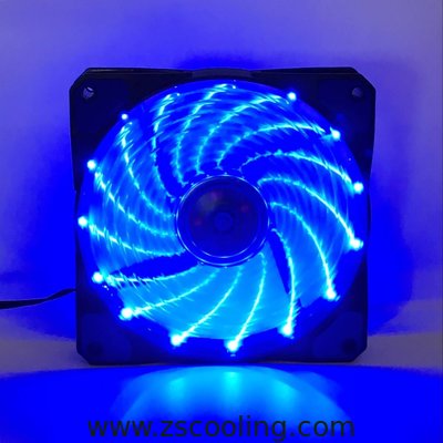 120mm 3Pin 4Pin LED Silent Fan for Computer Cases with 15 Leds