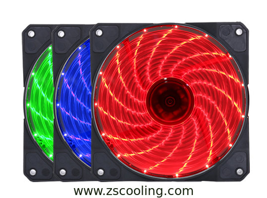 12025-S15 12v pc case fan 12025 with colored Led lights