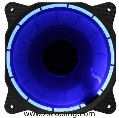 120mm High Static Orange LED Ring Case Radiator Fan