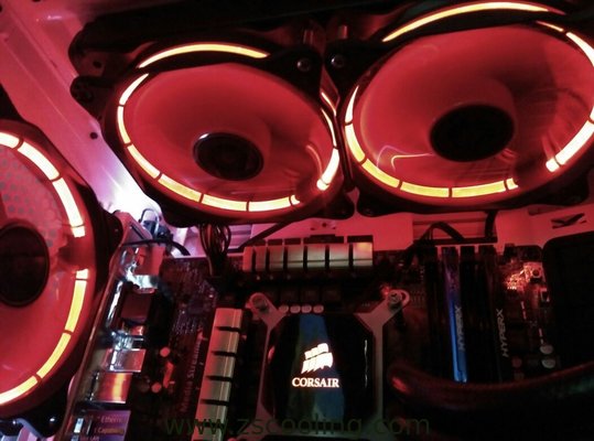 120mm White LED Ring Case Radiator Fan computer case fan