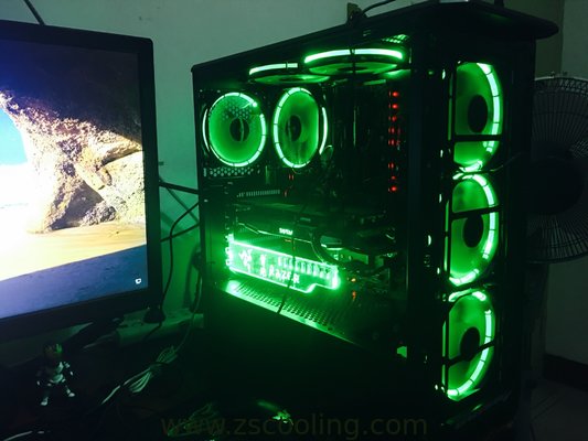 120mm White LED Ring Case Radiator Fan computer case fan