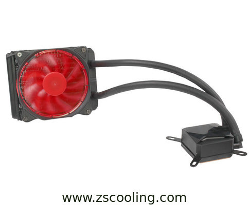 120mm LED fan pc aluminum & copper pwm cpu liquid cooling cooler